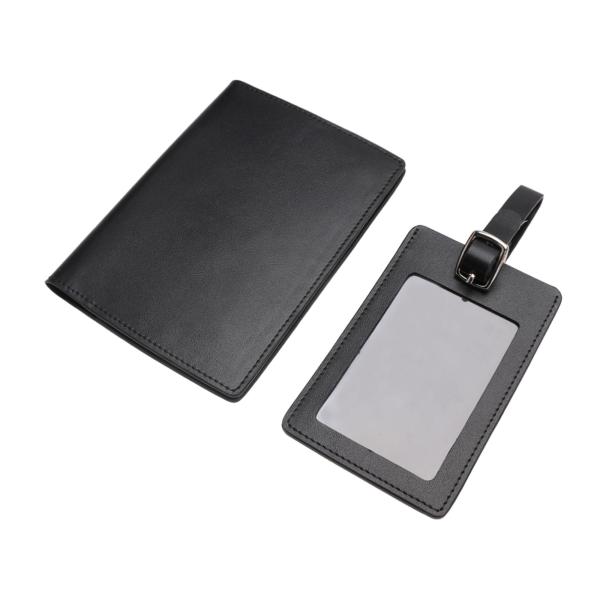 Quality Customized PU Leather Travel Passport Cover Gift Set RFID Personalized Passport for sale