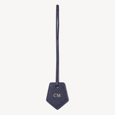 China Luxury Style Genuine Leather Suitcase Tags Custom Size Leather Bag Tags for sale