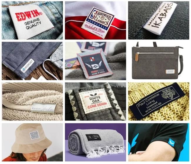 Custom Damask Woven Labels Fashion Woven Garment Tags Fabric Labels With Own Logo 3