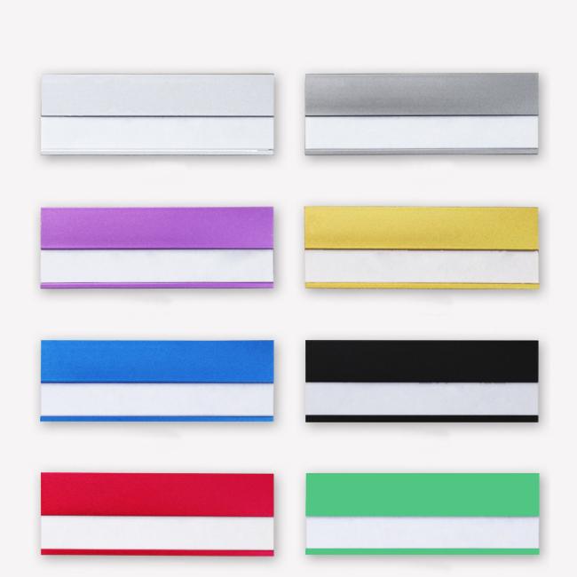 Custom Aluminum Alloy Name Badge With Safety Pin And Logo Printing Personalized Metal Name Tag 0