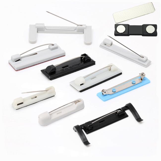Custom Acrylic Name Badges Magnetic Employee Name Tags With Insert Name Paper Window 0