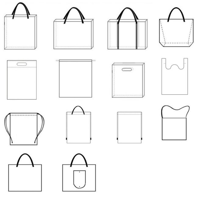 Printed PP Laminated Woven Bags With Logo Reusable BOPP Woven Shopping Bags With Handles 4