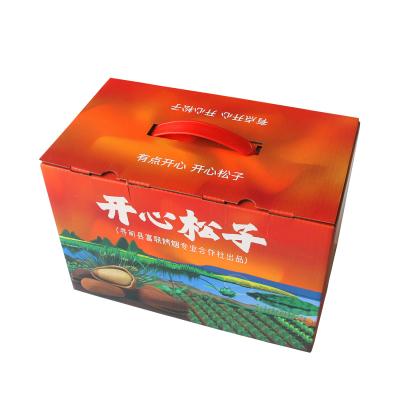 Cina La forte F-flauto su ordinazione ha ondulato l'imballaggio matto dei contenitori di carta con la maniglia di plastica in vendita