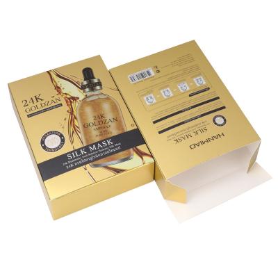 China Custom Printed Paper Box Full Color Packaging With Embossed Gold Stamping Logo for sale