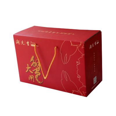 중국 핸들 로프로 패키징하는 재활용된 파상지 푸드 박스를 맞추어주세요 판매용