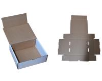 China Custom Printed E-Flute Corrugated Paper Window Boxes Packaging With Lid for sale