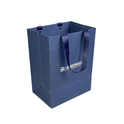 China High End Custom Gold Paper Watches Bags Satin Ribbon Rope Logo Printing for sale