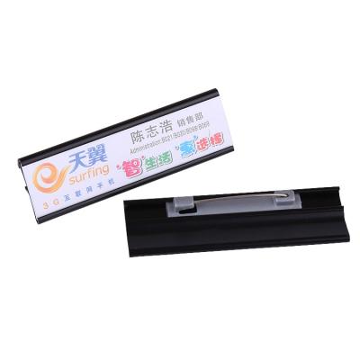 China Oro en blanco Reutilizables Etiquetas de nombre de la enfermera insignia de nombre con alfiler de seguridad mayorista o minorista en venta