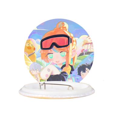 China Custom Round Tinplate Pin Badges with Safety Back – Promotional Metal Button Badges for sale
