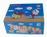 China Printed White Square Paper Box With Auto-Lock Bottom Custom Cream Boxes for sale