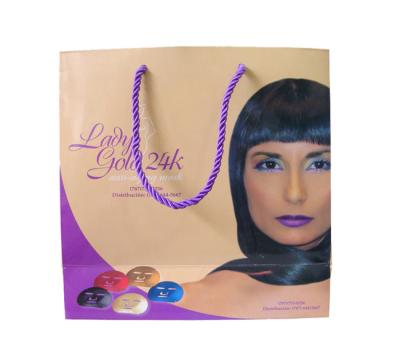 China Custom Printed Sliver Fancy Paper Bags Cosmetic Packaging Bulk For Sale for sale