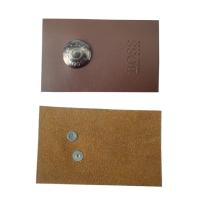 China Custom Embossed Genuine Leather Patch for sale