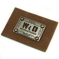 China Custom Embossed Genuine Leather Patch for sale
