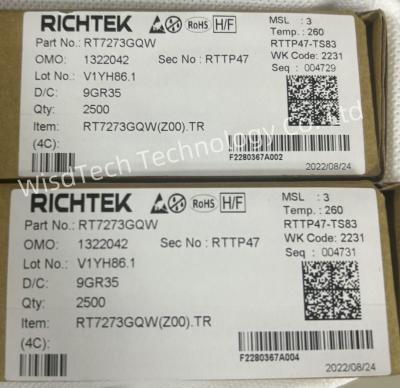 China RT7273GQW Switching Voltage Regulators 3-CH, 18V, Synchronous Step-Down Converter for sale