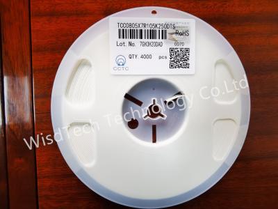 Cina TCC0805X7R105K500FT Condensatori in ceramica a chip multilivello CCTC 0805 X7R 105 Condensatore SMD a 50 V MLCC in vendita