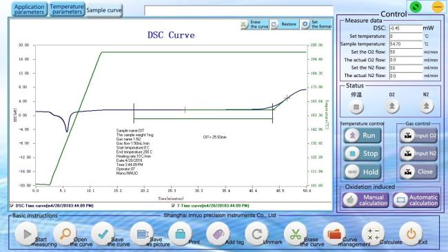 Oxidation induction time tester front view