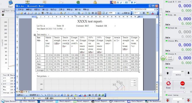 Close-up view of UTM Universal Testing Machine components