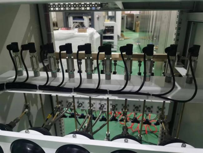 Testing machine operation panel detail