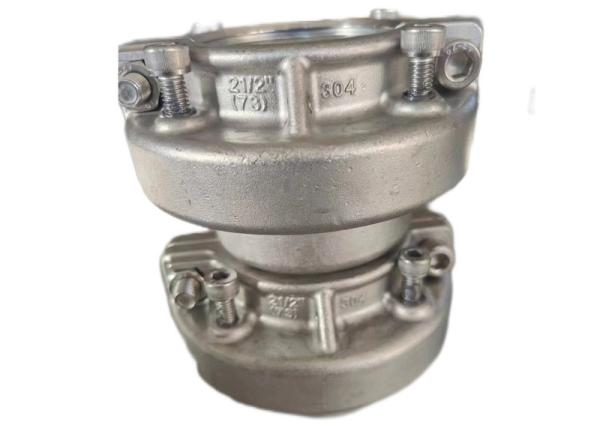 Quality 2.5 Inch 73mm Stainless Steel End Caps For PVC PP Tube With High Pressure Resistance for sale