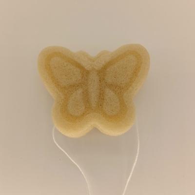 Cina La farfalla modella la spugna facciale Konjac ha messo la spugna facciale molle gialla 5g di Body Shop in vendita