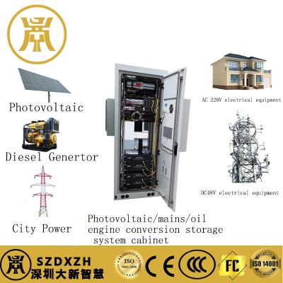 China IP55 Weatherproof Outdoor Cabinet For Hybrid Energy Storage Power Systems With Remote Monitoring System for sale