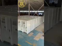 Dual Compartment Lockable Electrical Cabinet Galvanized Steel Power Supply Enclosure