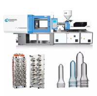 China PET Preform Injection Molding Machine with 1080-2600 KN Clamping Force and 48-56mm Screw Diameter for sale
