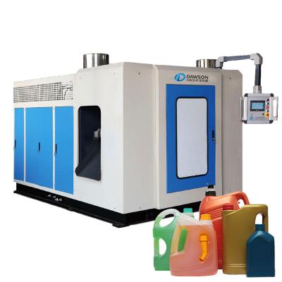 China 75 kg per hour output blow molding machine single station or double station for manufacturing 2L 5L HDPE lubricant bottles for sale