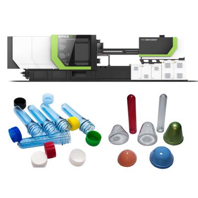 China PET Preform Injection Molding Machine with 1 to 180 rpm Screw Speed 200 Ton Clamping Force and Energy Saving Servo Motor for sale