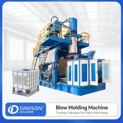 China Refurbished 1000L IBC Blow Molding Machine with Accumulator Head Design and Servo Motor System for Plastic Drum Production for sale