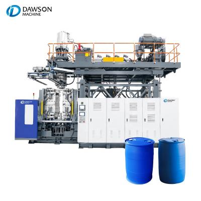 China Automatic 200L Plastic Drum Blow Molding Machine Double Ring Barrel Machine for Chemical Lubricant Paint Plant for sale