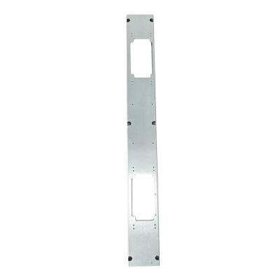 China Precision Sheet Metal Mounting Rail Elongated Panel With Dual Connector Cutouts for sale