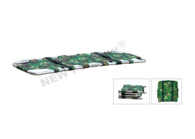 China Four - folded Military Emergency Folding Stretcher For Firdt Aid Rescue for sale