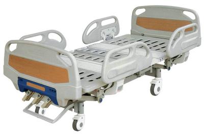 China 3 Function Detachable Manual Hospital Bed With ABS Head And Foot Board for sale