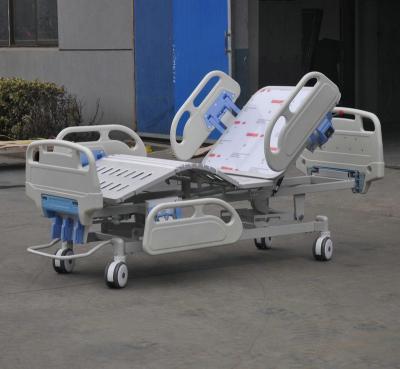 China Luxury Manual Hospital Bed , Multifunction Intensive Care Bed With CPR for sale