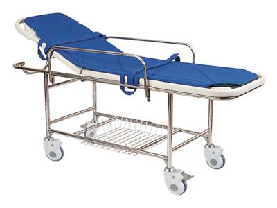 China Stainless Steel Manual Patient Transfer Trolley For Handicapped for sale