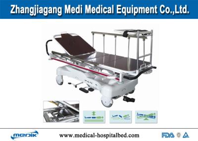China Hydraulic Patient Transfer Trolley , Radio Translucent Resuscitation Trolley for sale