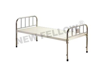 China old man Manual Flat Medical Hospital Beds With Stainless Steel Head / Foot Board for sale