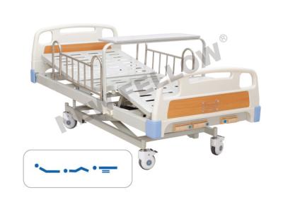 China Luxury X - Frame Orthopedic Manual Mobile Hospital Bed With Aluminum Alloy Guardrail for sale