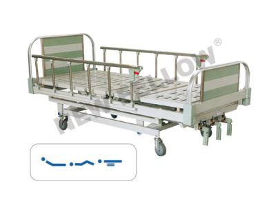 China bariatric foldable single Medical Hospital Beds With Aluminum Alloy Guardrail for sale