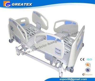 China Height Adjustable Hill Room Electric Hospital Bed with bumper castors Five Year Warranty for sale