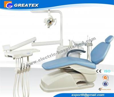 China CE Approved modern ergonomic Leather dental operatory chairs With LED Sensor Light for sale