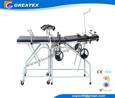 China CE ISO Stainless Steel Obstetric Delivery Bed With Wheels , ob gyn exam table for sale