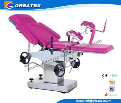 China Manual Obstetric Delivery Bed / couch for childbirth and gynaecological examination for sale