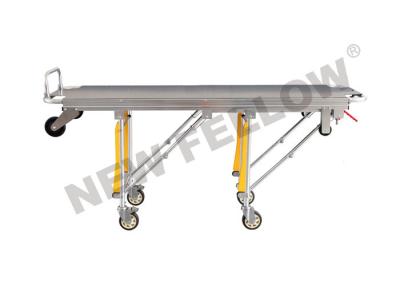 China Hospital Manual Patient Transfer collapsible Funeral Stretcher Transport trolley for sale