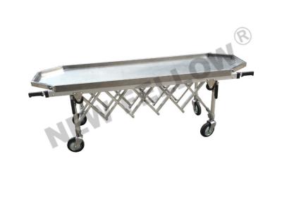 China professional Aluminum alloy folding Funeral Stretcher With 4 lift handles for sale