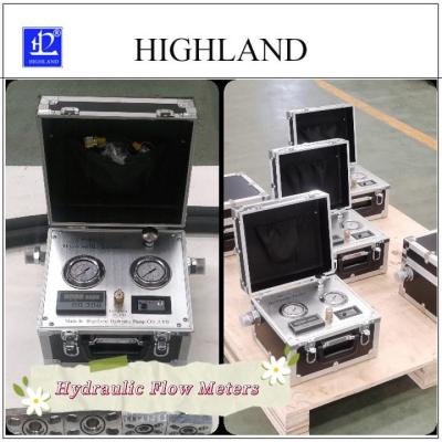 China HIGHLAND Hydraulic Flow Meters Removable Design Oil Temperature Range -20C -150C for sale