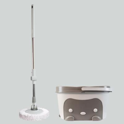 China Manual Push Spin Floor Mop 360 Rotating Mop Mop Bucket Set For Hotel And Dinning Room for sale