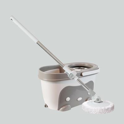 China Manual Push Spin Floor Mop 360 Rotating Mop Mop Bucket Set For Hotel And Dinning Room for sale