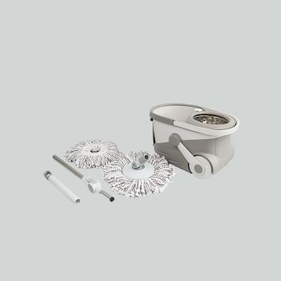China Clean Twist Disc Mop and Bucket Floor Cleaning With Moisture Controlled Spin for sale